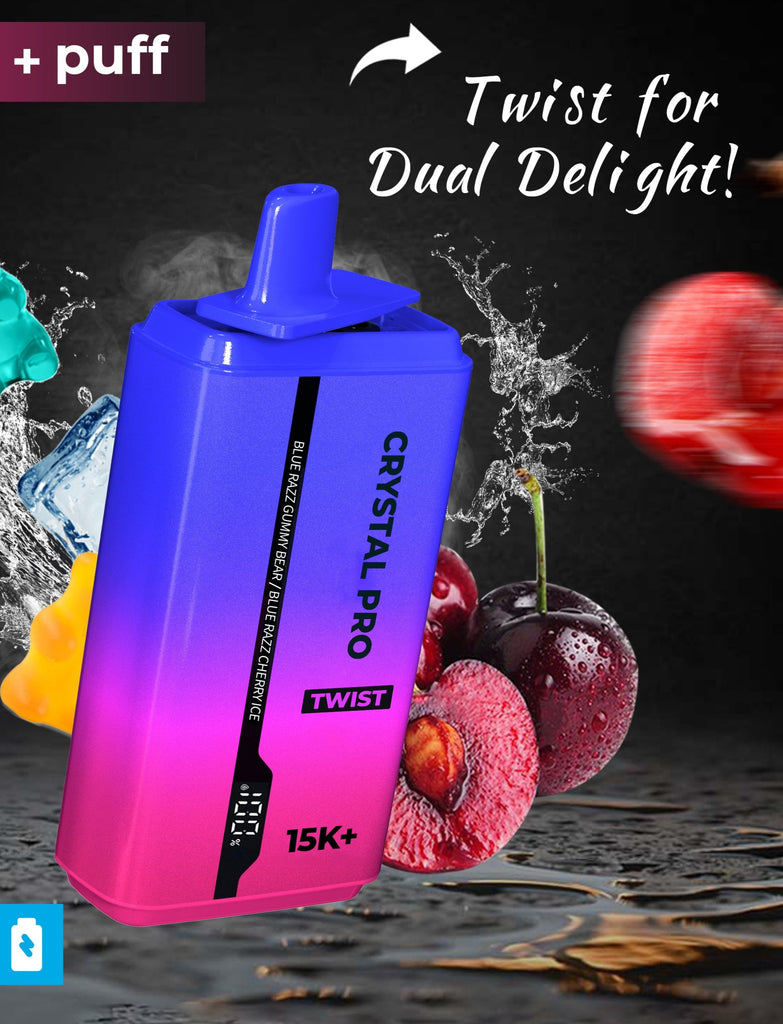 Crystal Pro Twist 15000 Puffs Disposable Vape for £11.45