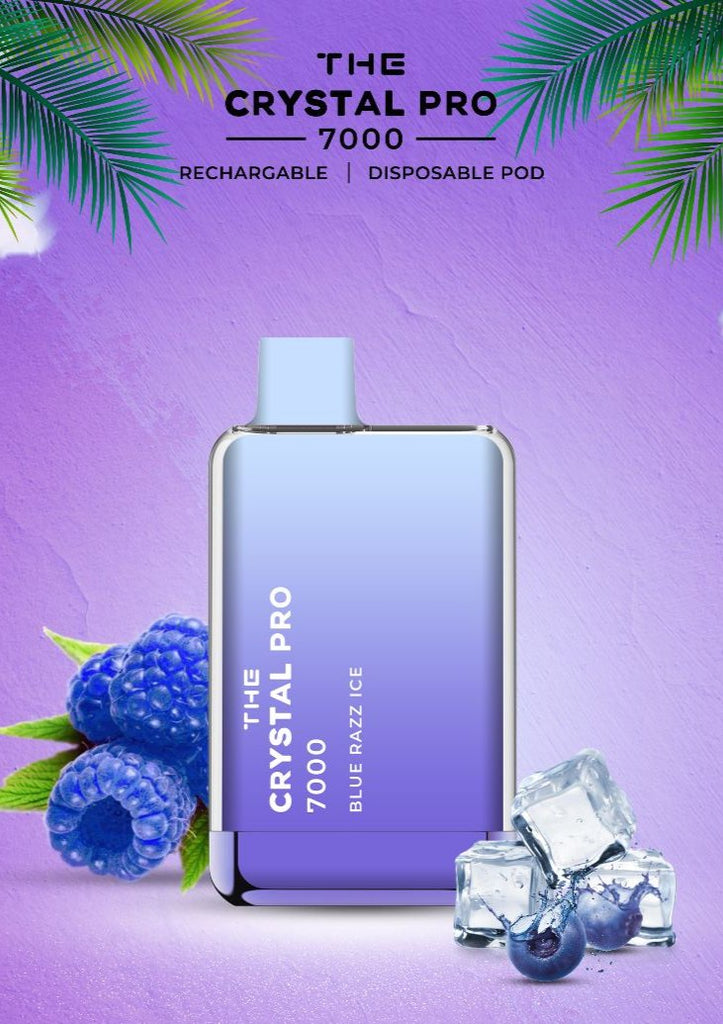 THE Crystal Pro 7000 Puffs Disposable Vape for £9.99 Only