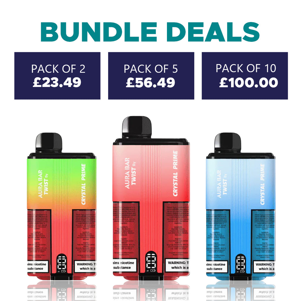 Crystal Prime Aura Bar Twist 25000 Puff Disposable Vape - Vapeverse ...